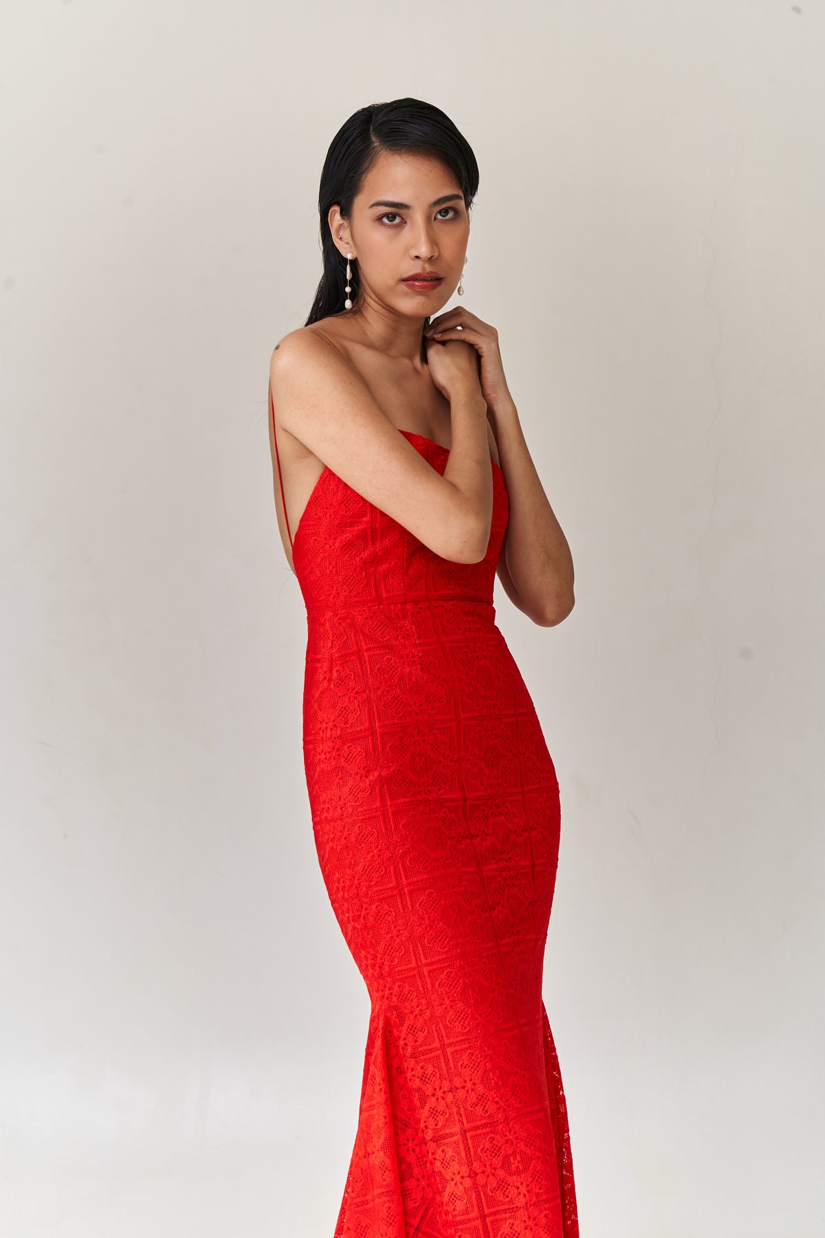 Red Lace Dress – VESTIDO