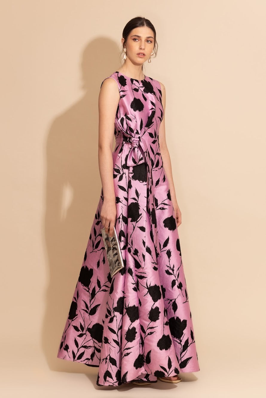 Floral Brocade Dress – VESTIDO